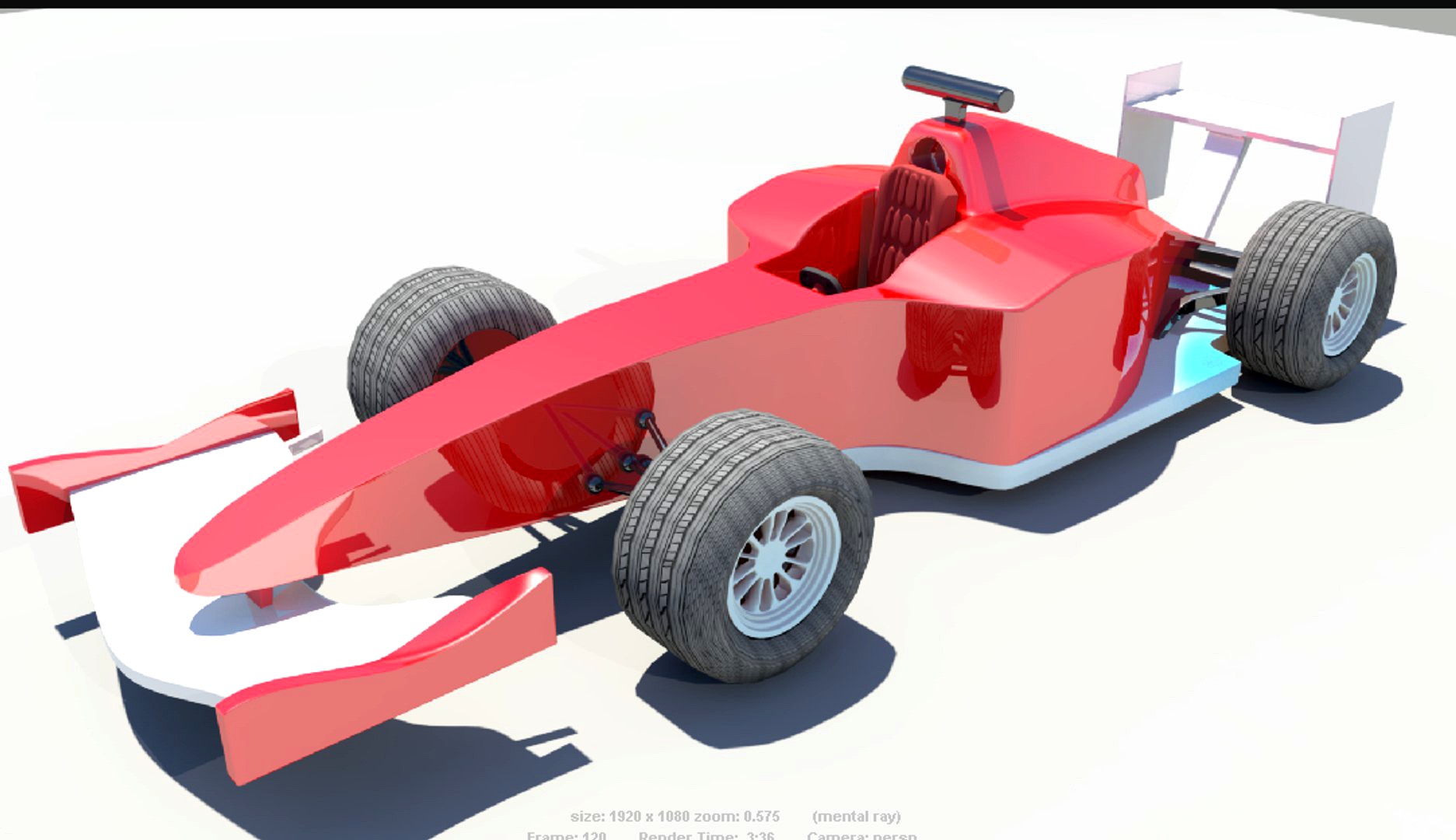Racing car 3d model