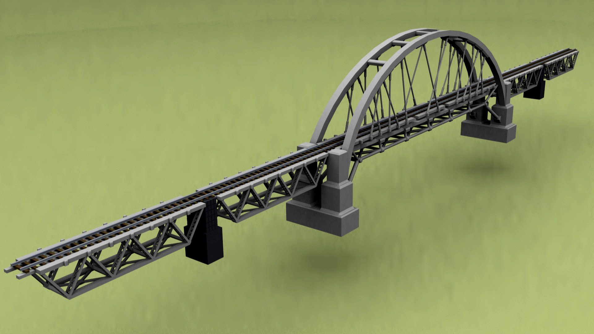 Railway Bridge 3d model