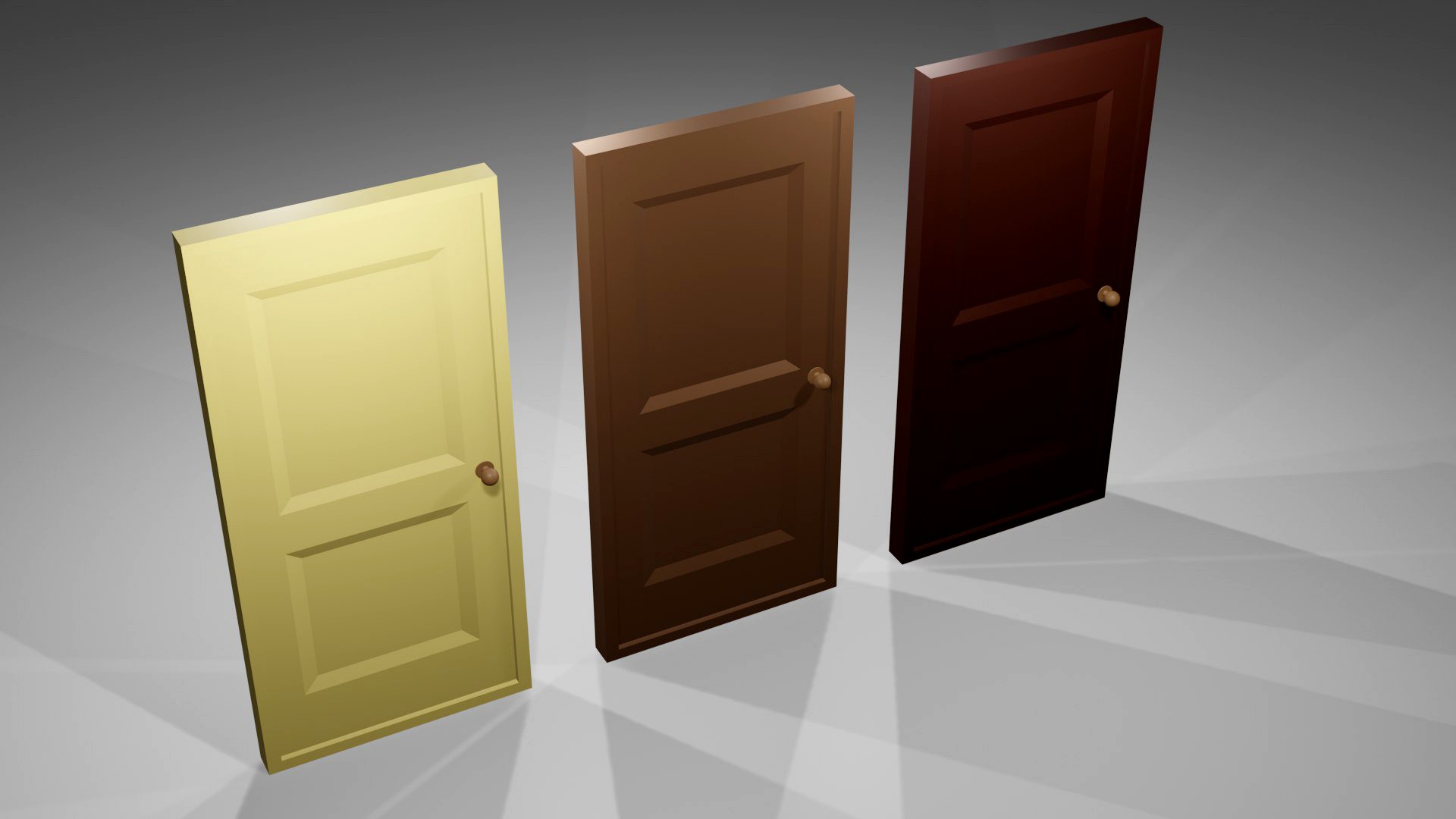 simple doors 3d model