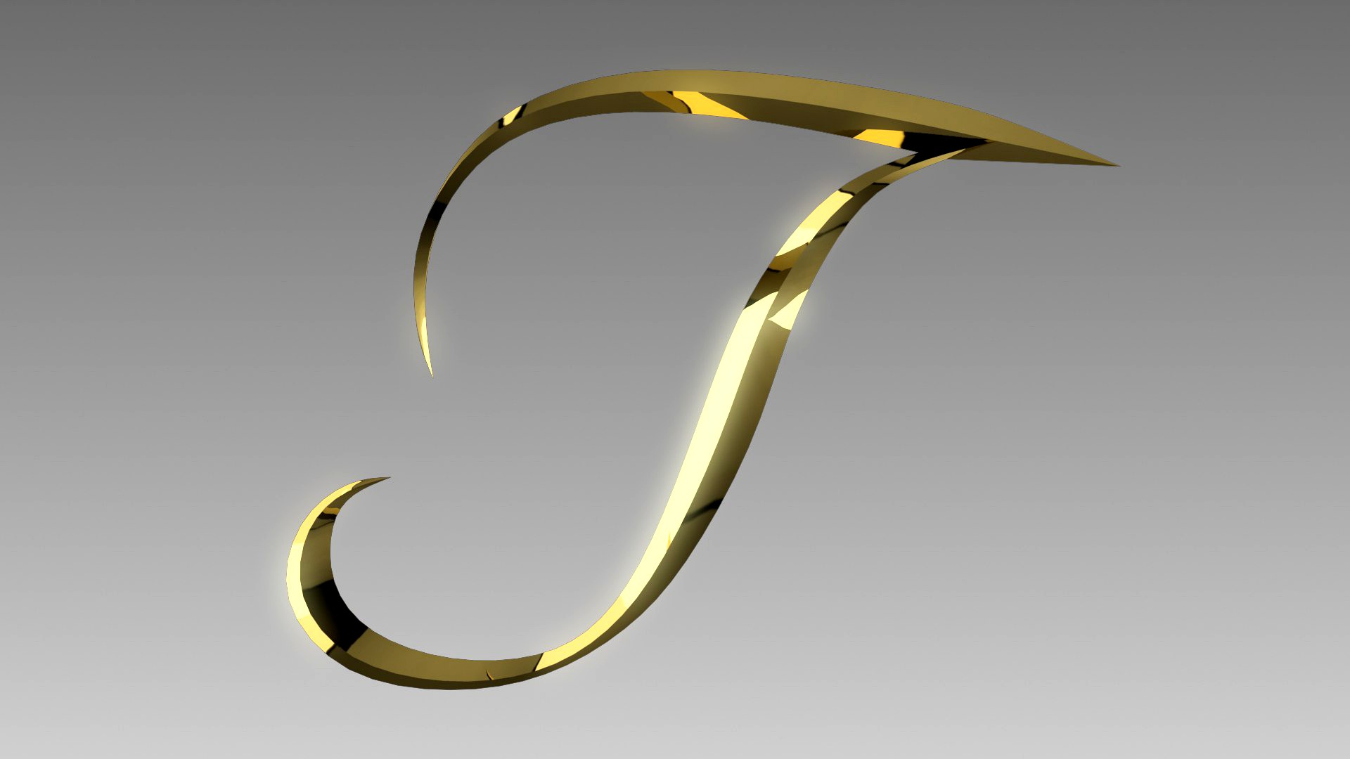 Alphabet 3D Model -T-