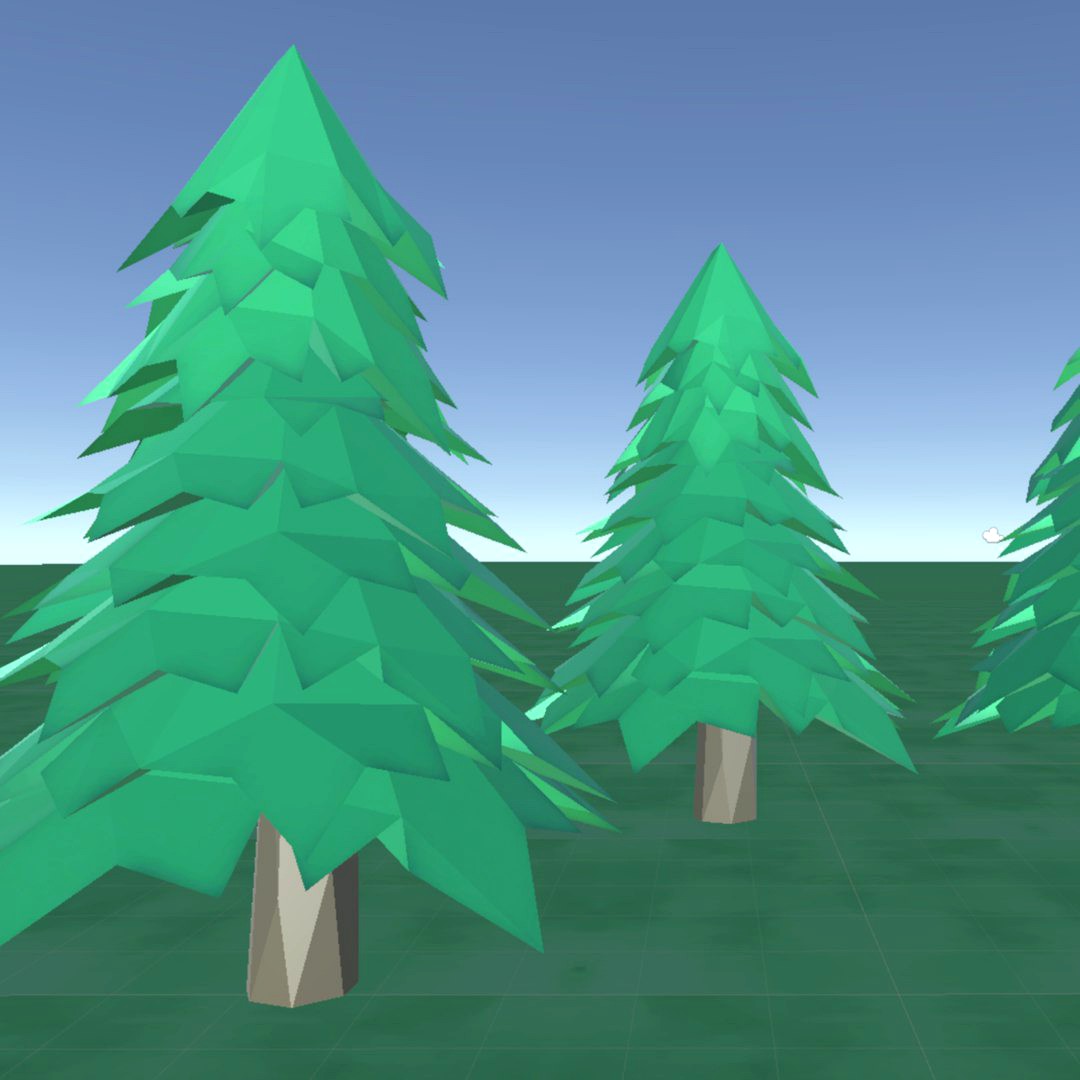Pine tree Low Poly 3d model