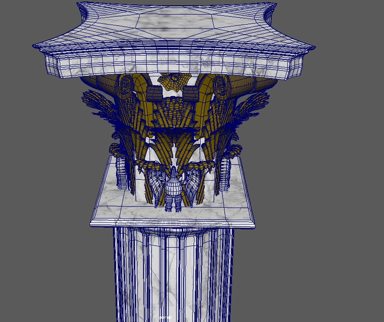 corinth column 3d model