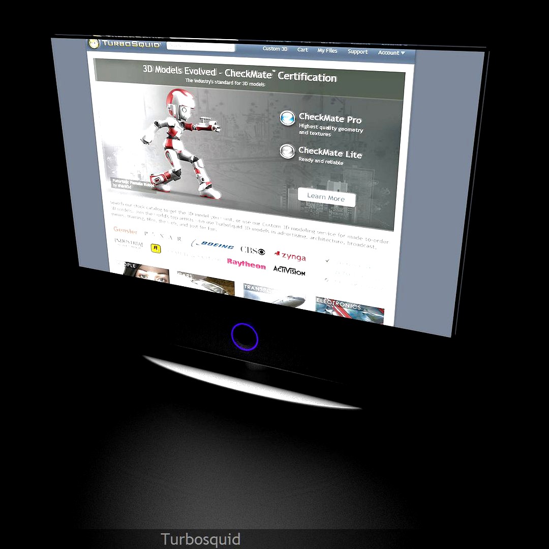 TV Samsung DNIe 3d model