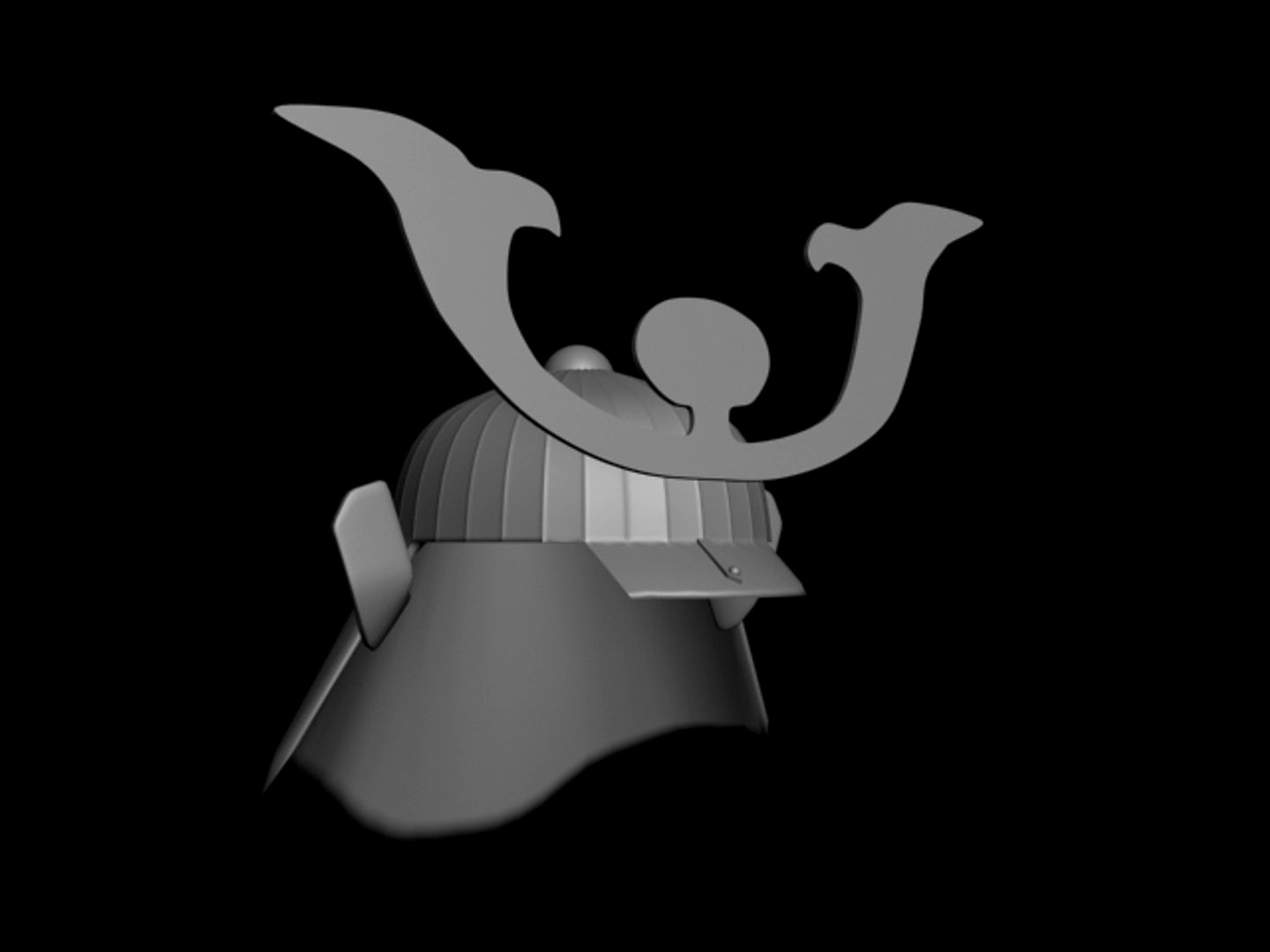 Samurai Helmet 3d Model