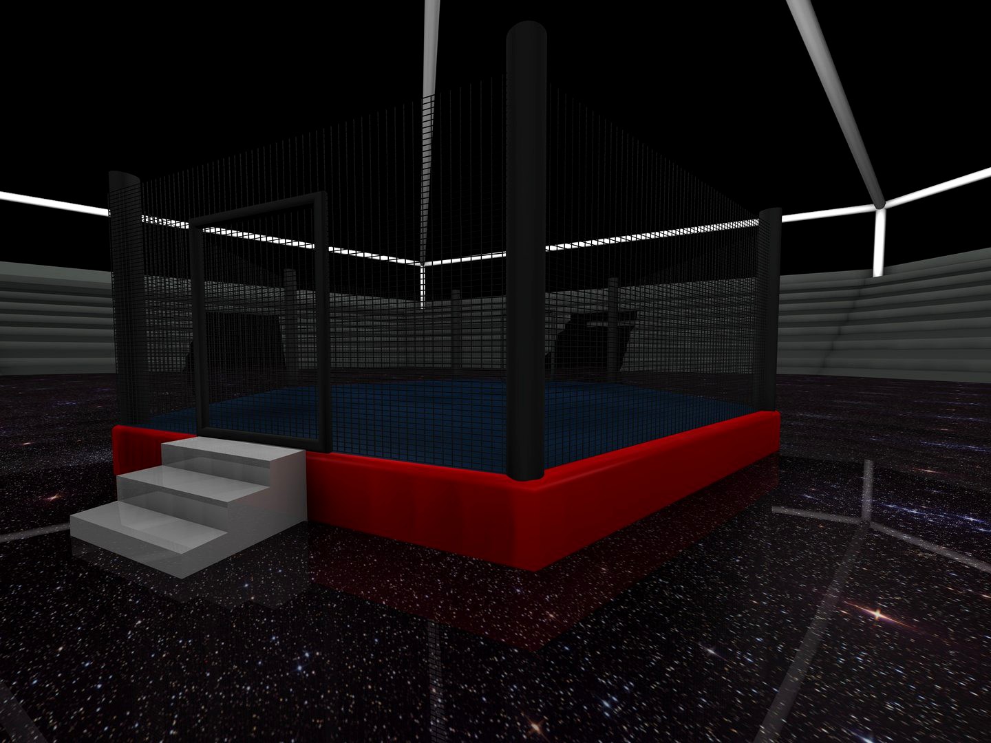 boxing ring 3d model