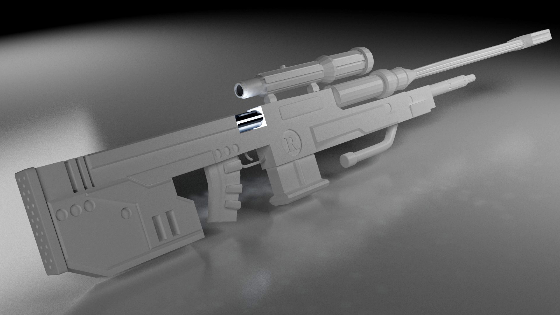 Sci Fi Rifle 3d model