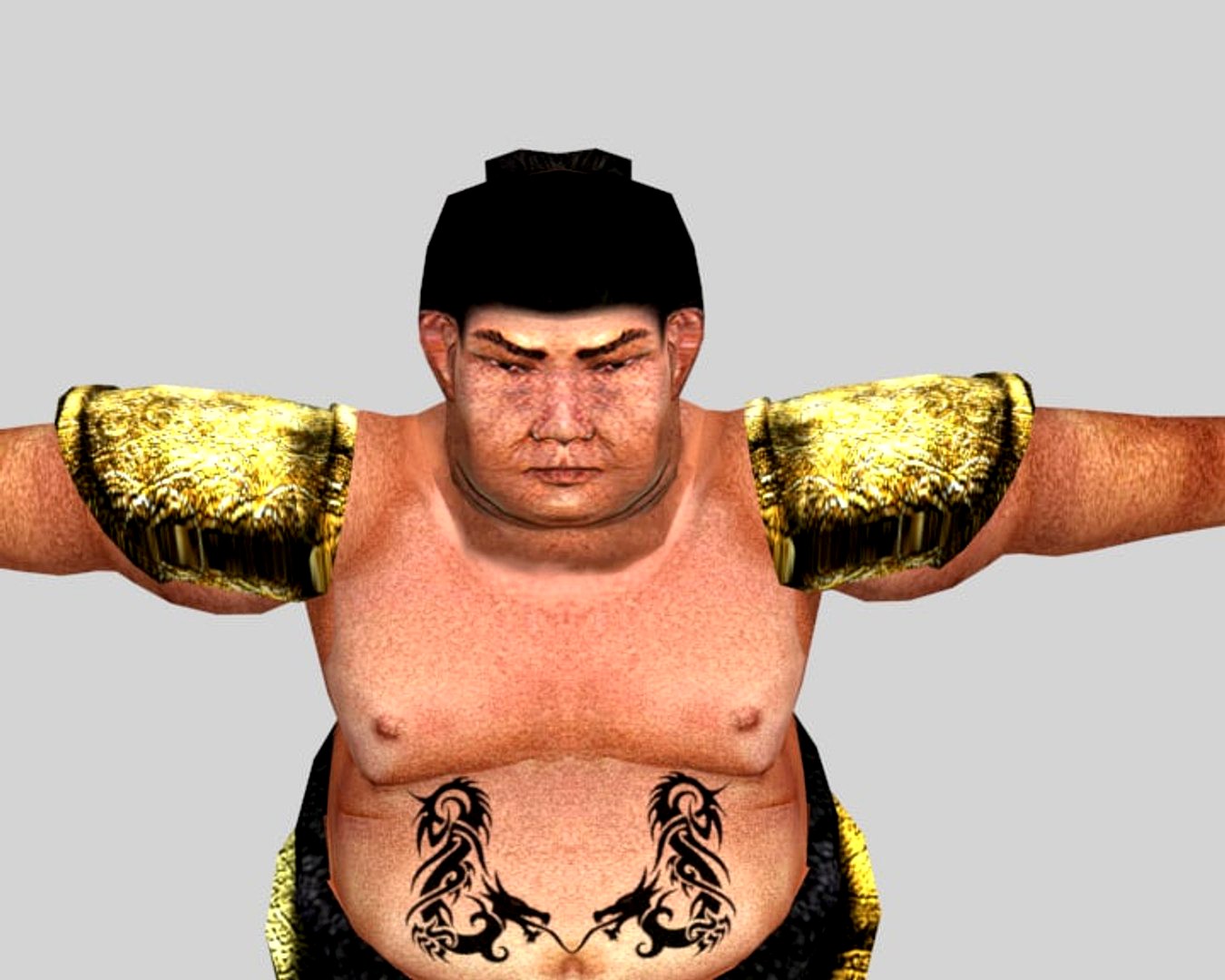 Sumo Warrior ( low cost game ready model ) 3d