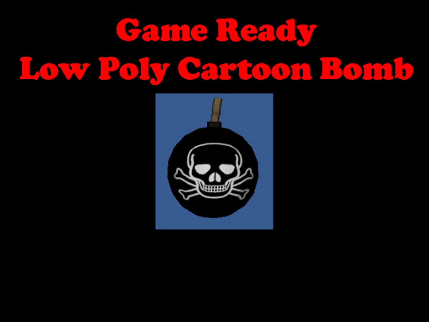 Cartoon Bomb 3d model