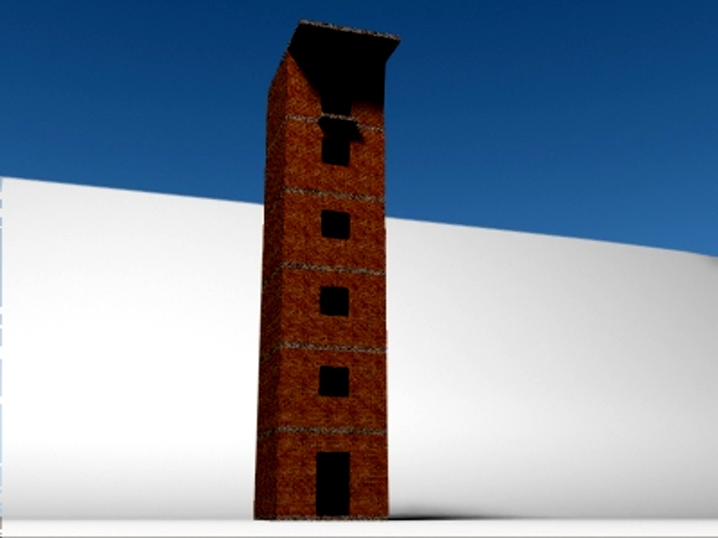 Fire drill tower 3d model
