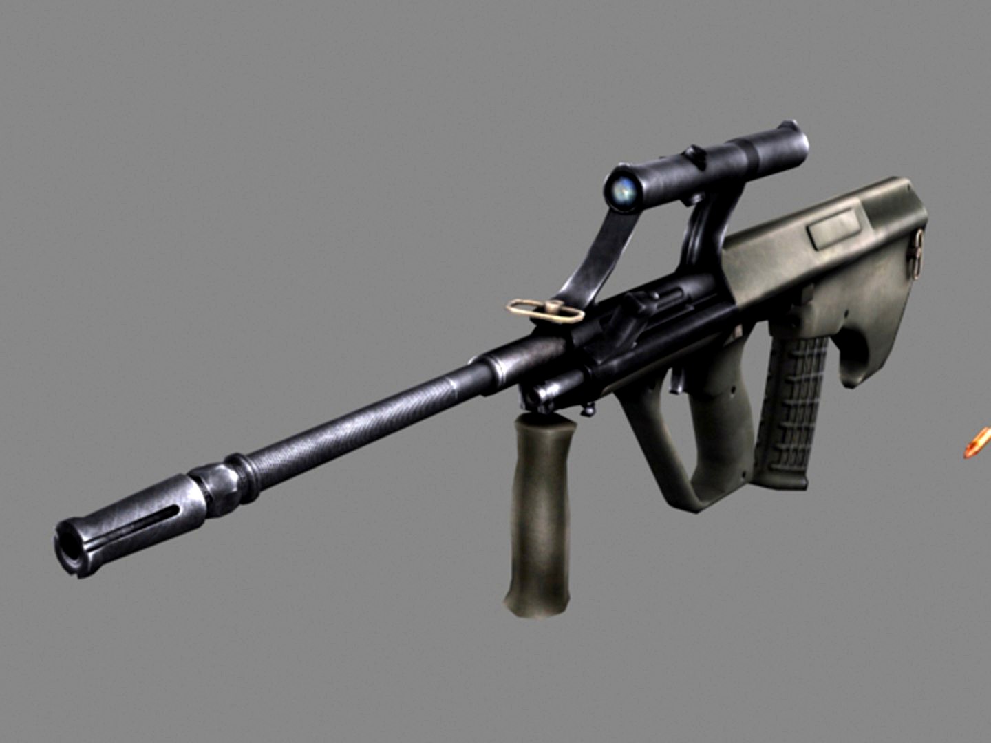 Steyr AUG Lowpoly 3d model