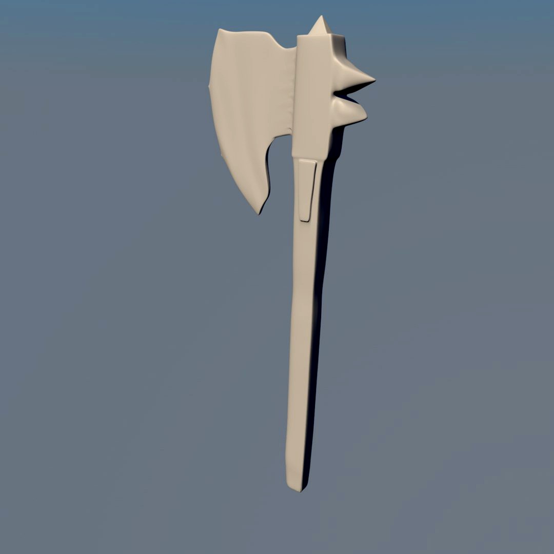 Axe untextured 3d model