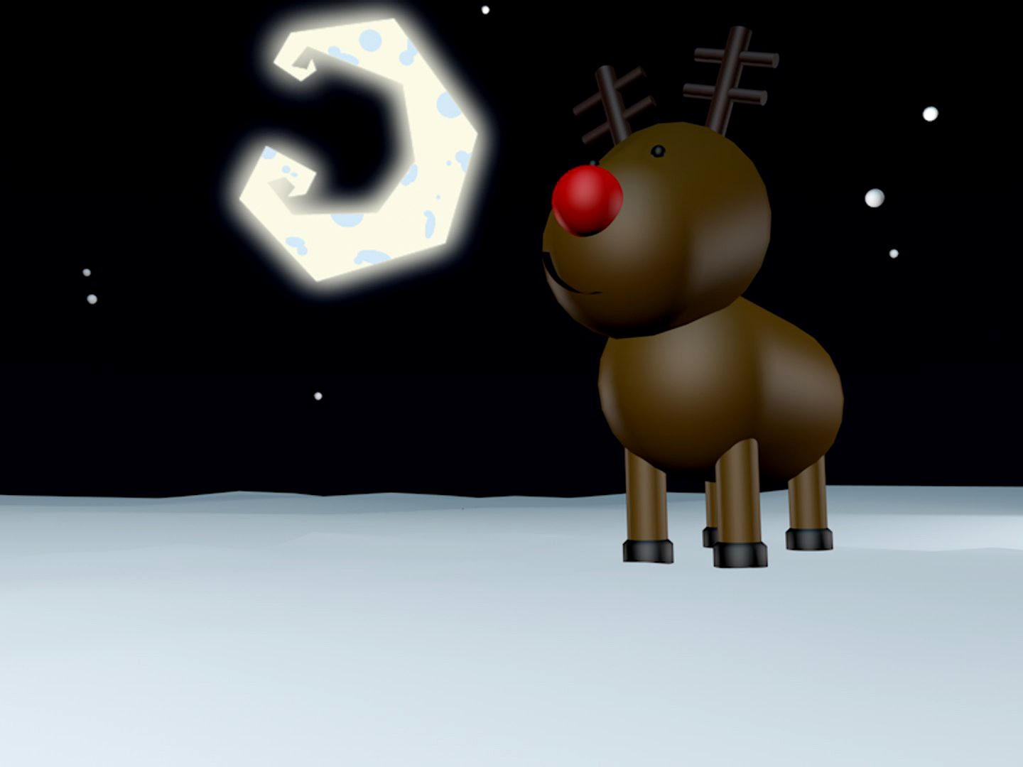 Cartoon Raindeer 3d model