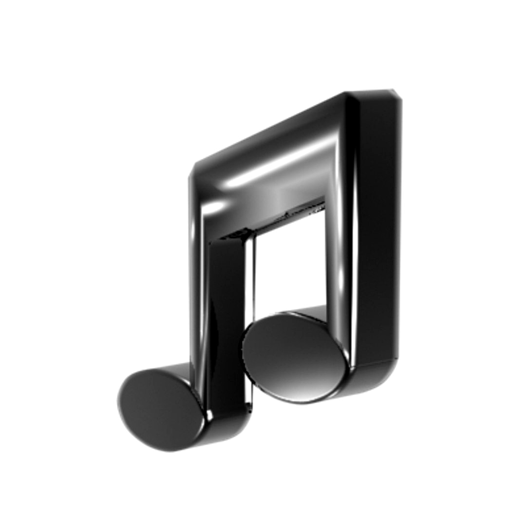 double music note.max 3d model
