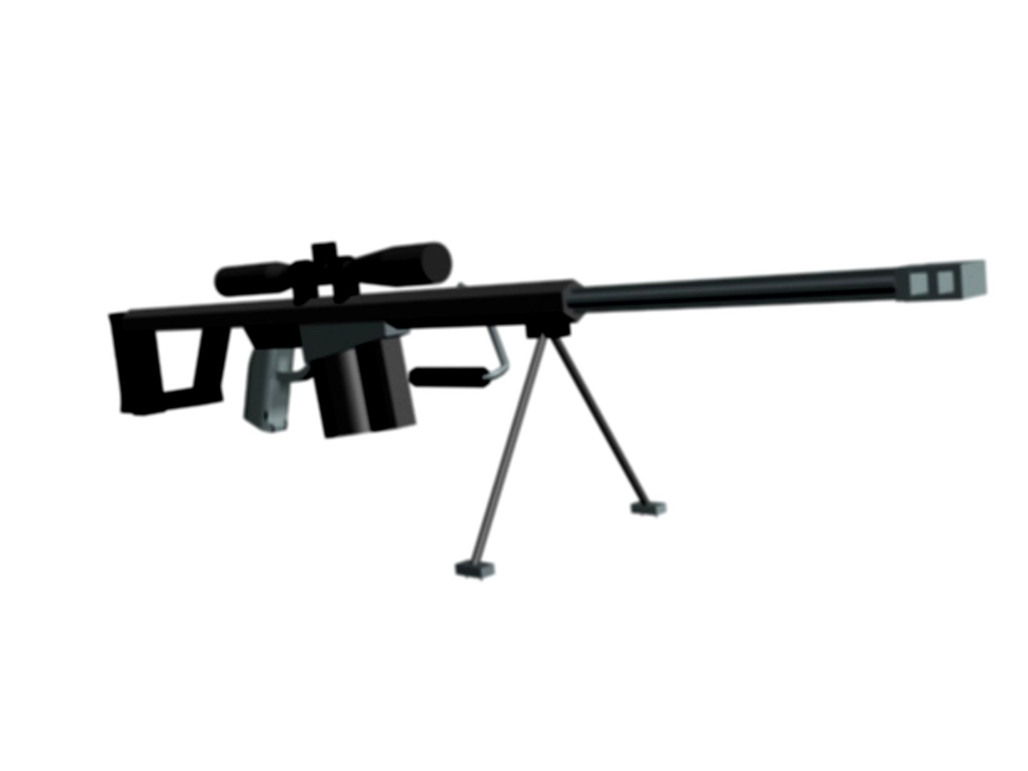 Barrett "Light Fifty" M107 12.7 x 99 .50 Caliber Browning Anti-Material ...
