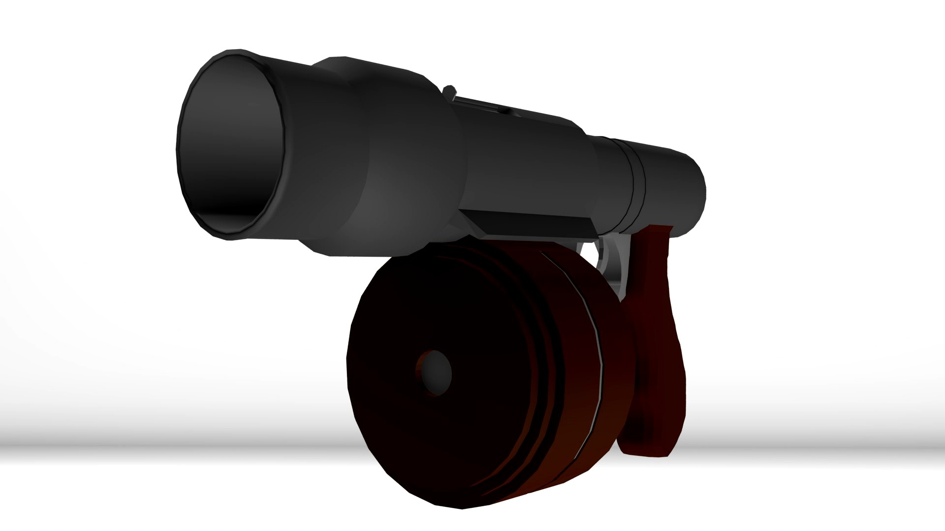 Cartoon Gun 3d model