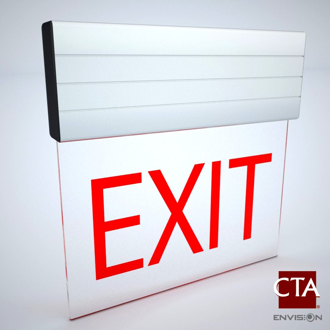 Exit Sign 3d model