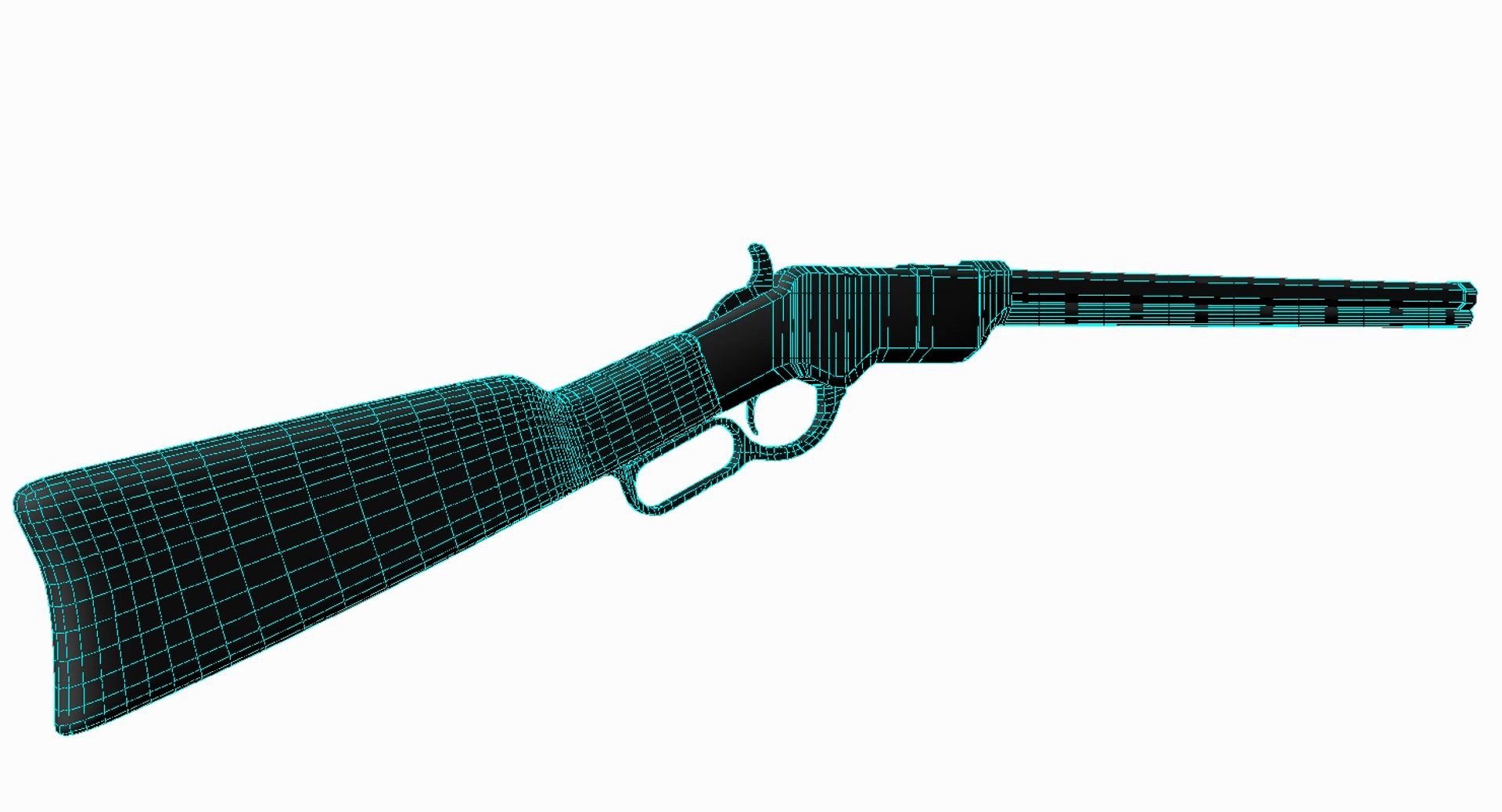 Rifle Henry 1860 3d model