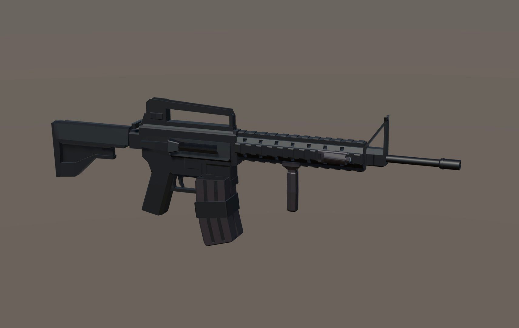 M4A1 Carbine Kit Low Poly 3d model