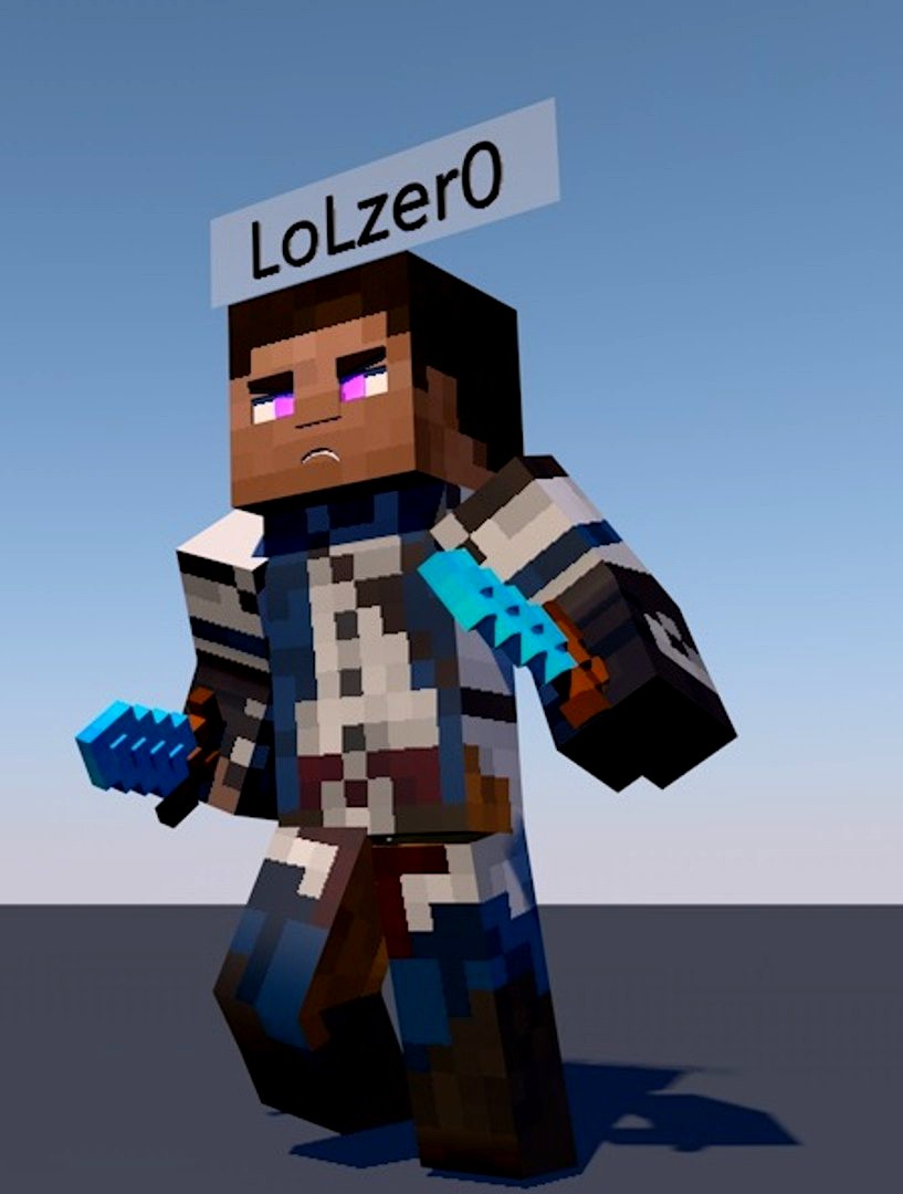 Minecraft Rig + Addons 3d model