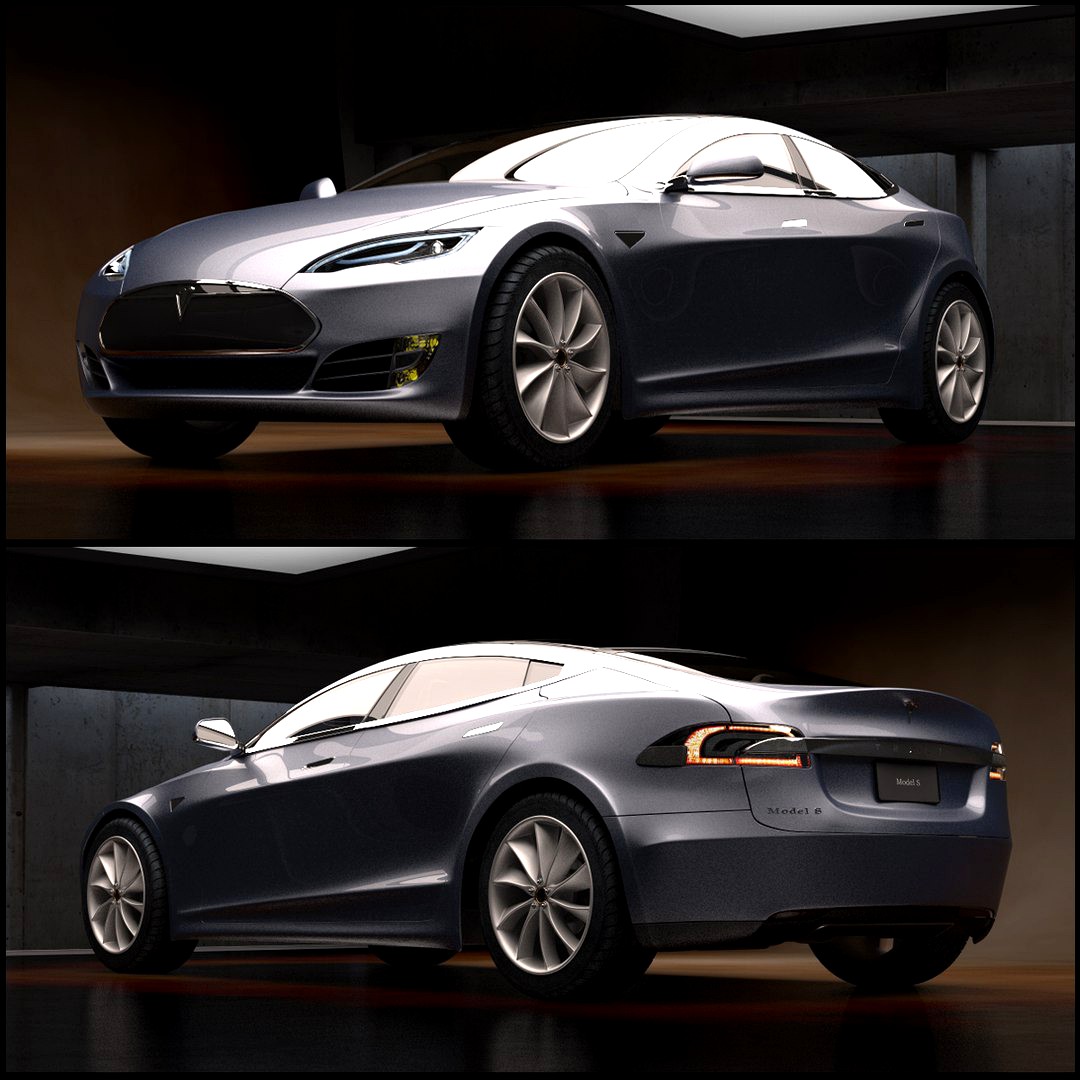 Tesla Model S 3d
