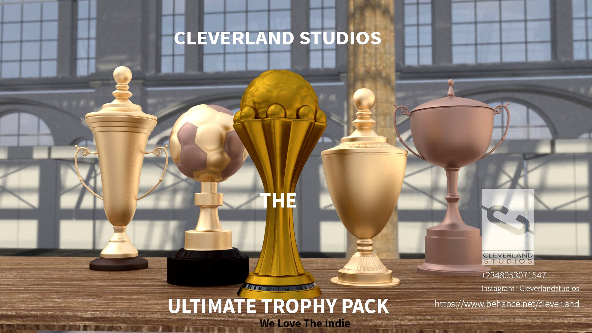 29 Free 3D Trophy Models in OBJ, FBX & MA