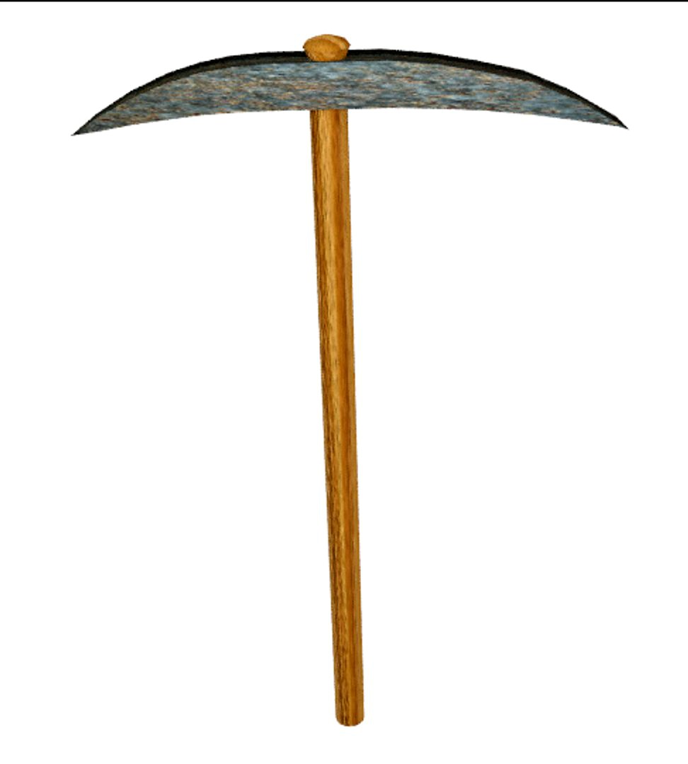 A Players First Pickaxe 3d model