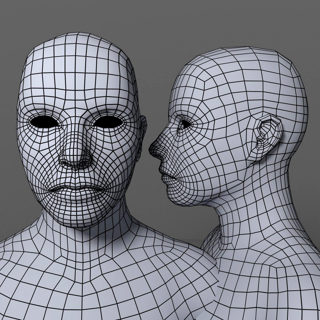 Blank Female Game Avatar 3d model