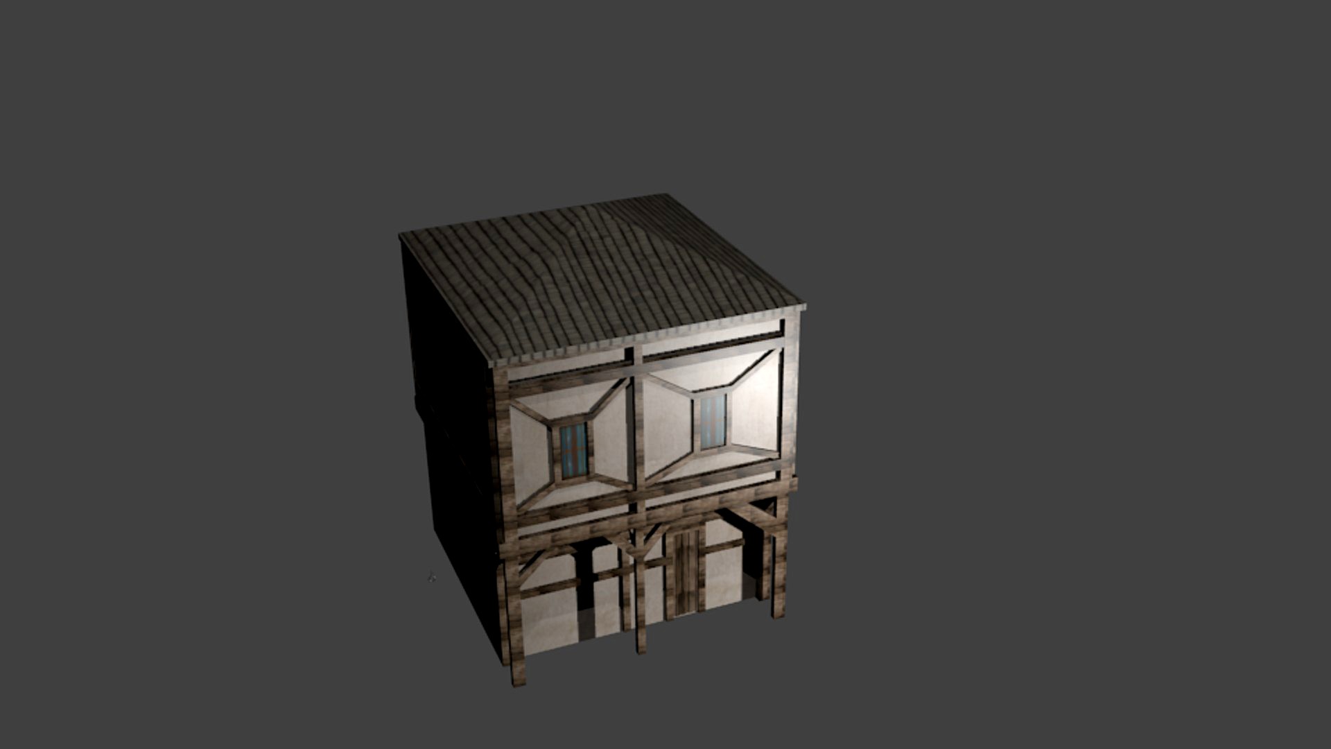 3d Medieval Inn and Smith House model