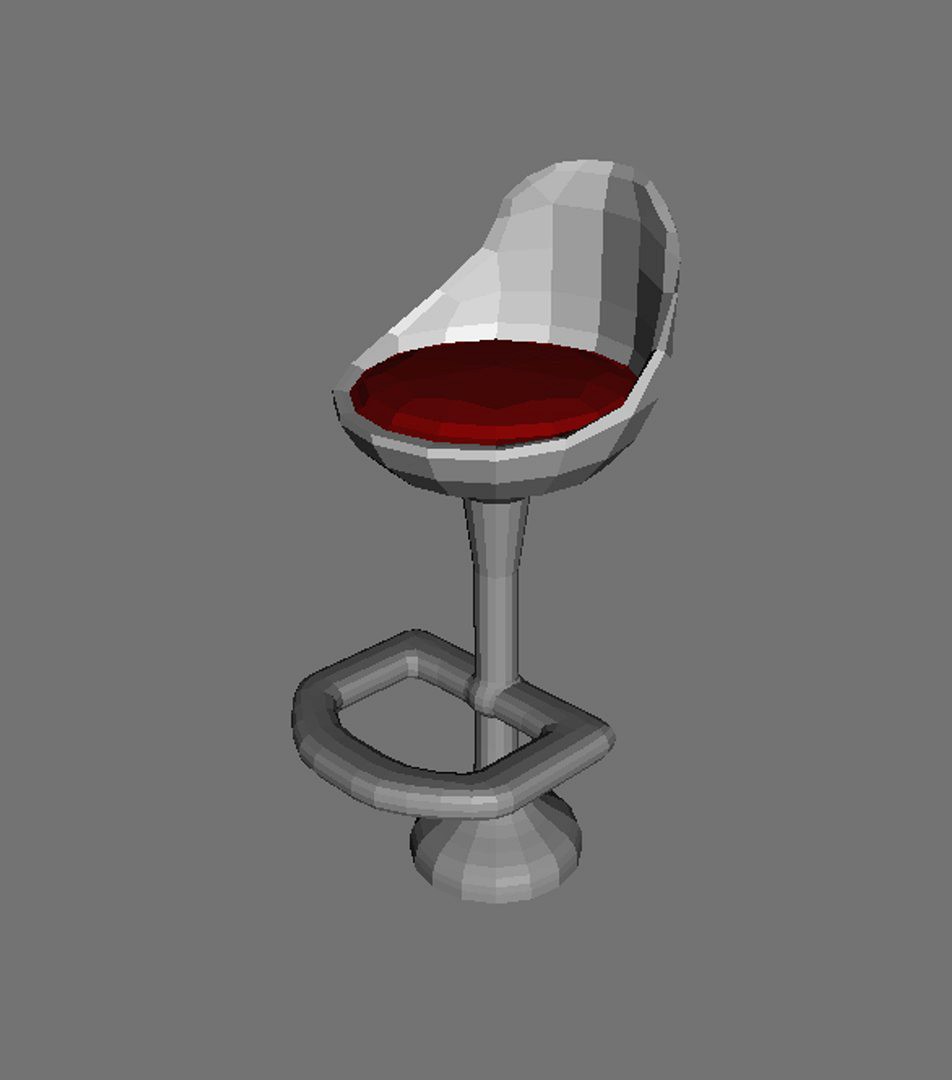 Modern Stool 3d model