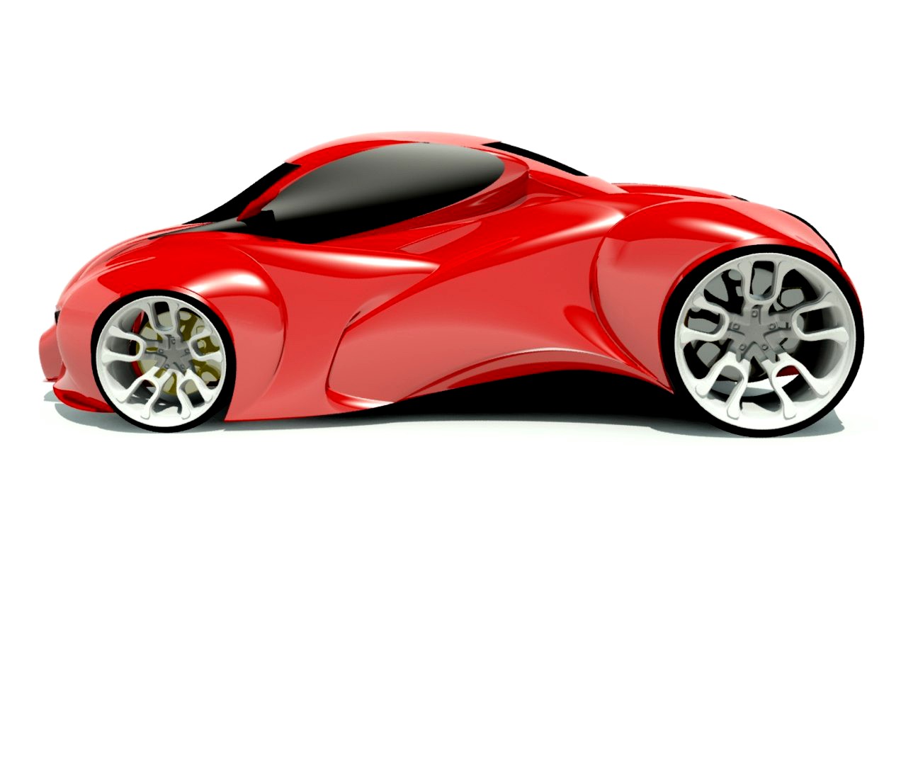 alien concept car 3d model