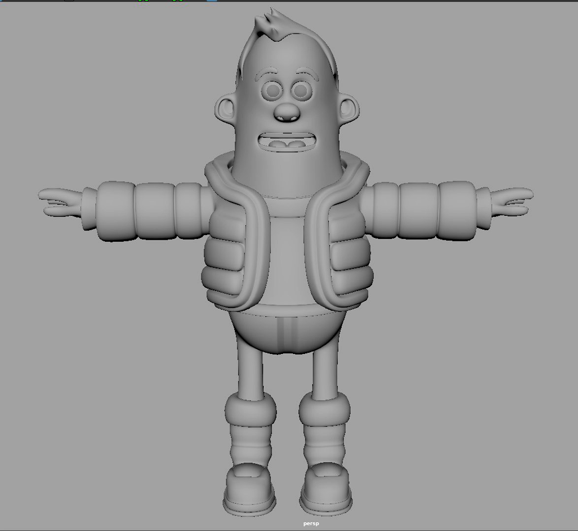 Cartoon Human Character 3d model