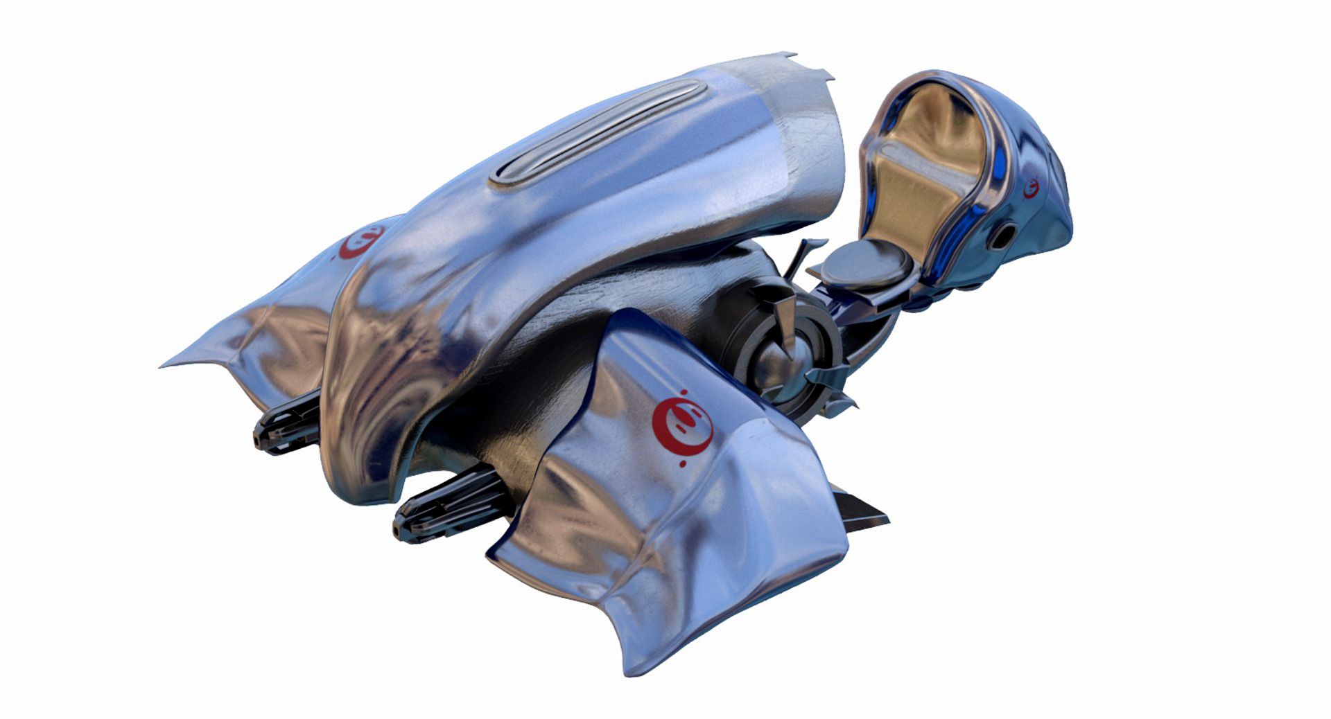 Halo Ghost (Rigged) 3d model