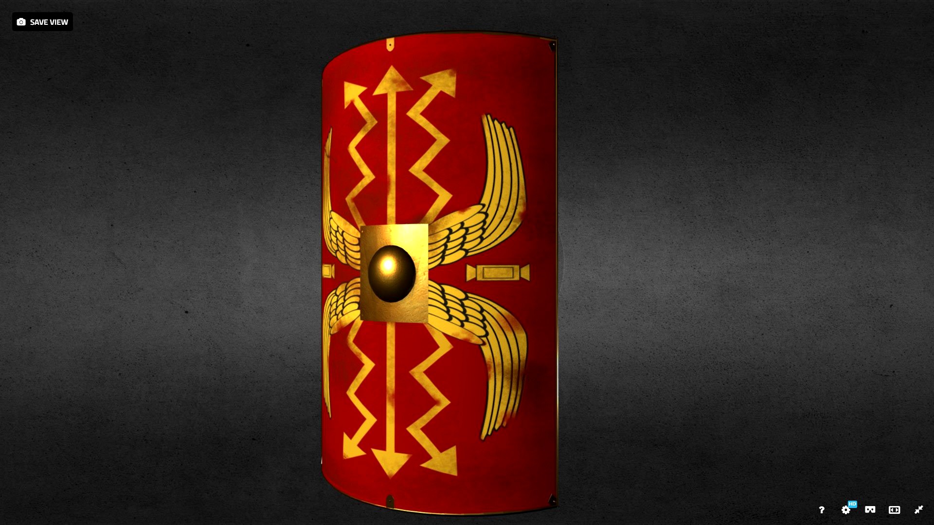 Roman Legionary Shield ("Scutum") 3d model