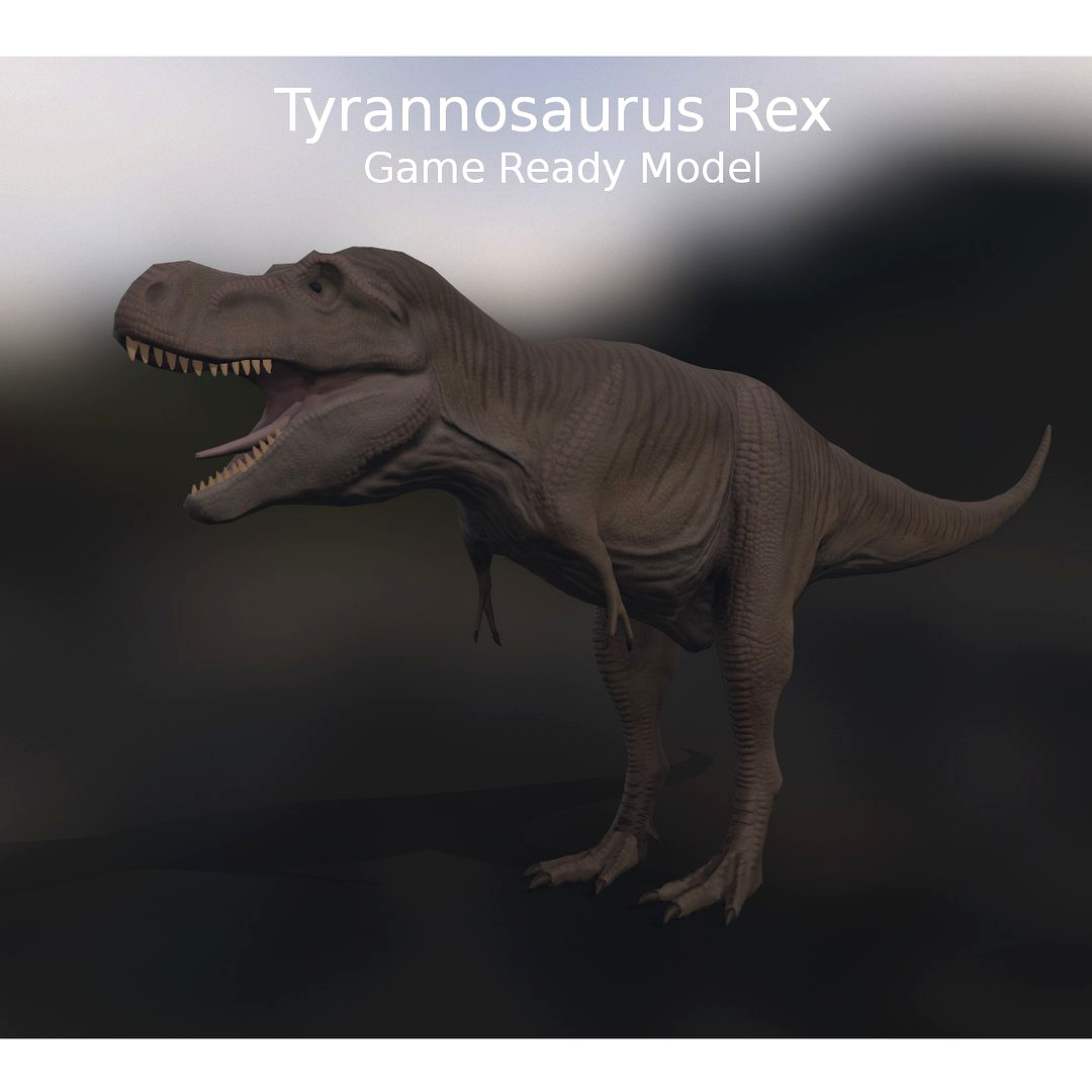 Game Ready T-Rex Model 3d