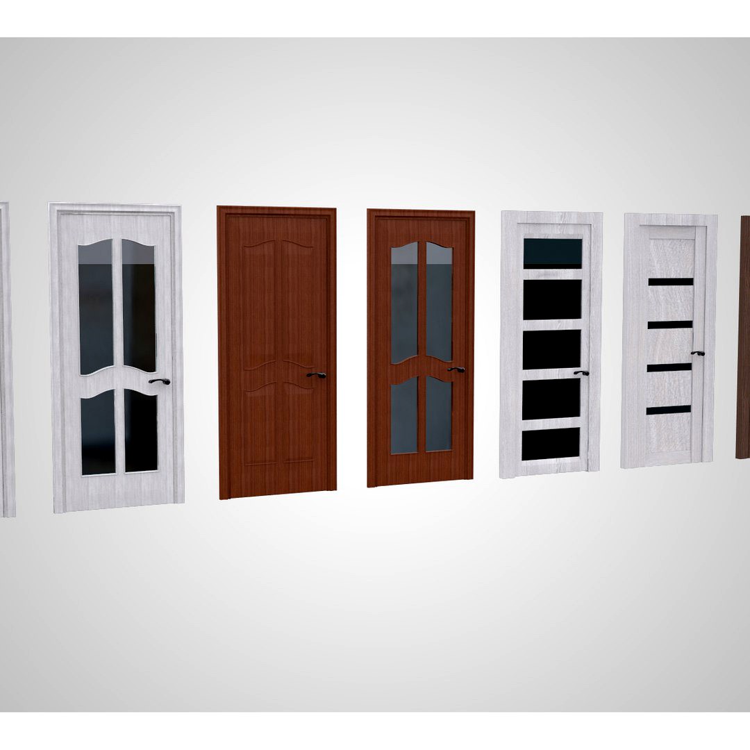 Interior doors pack 3d model