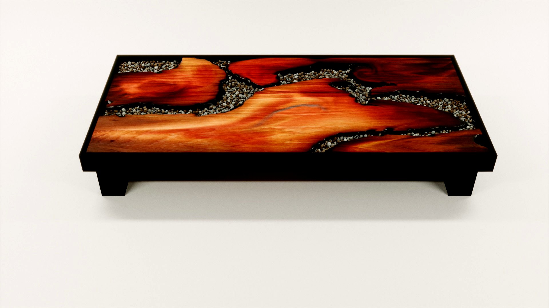 Tree trunk coffee table 3d model