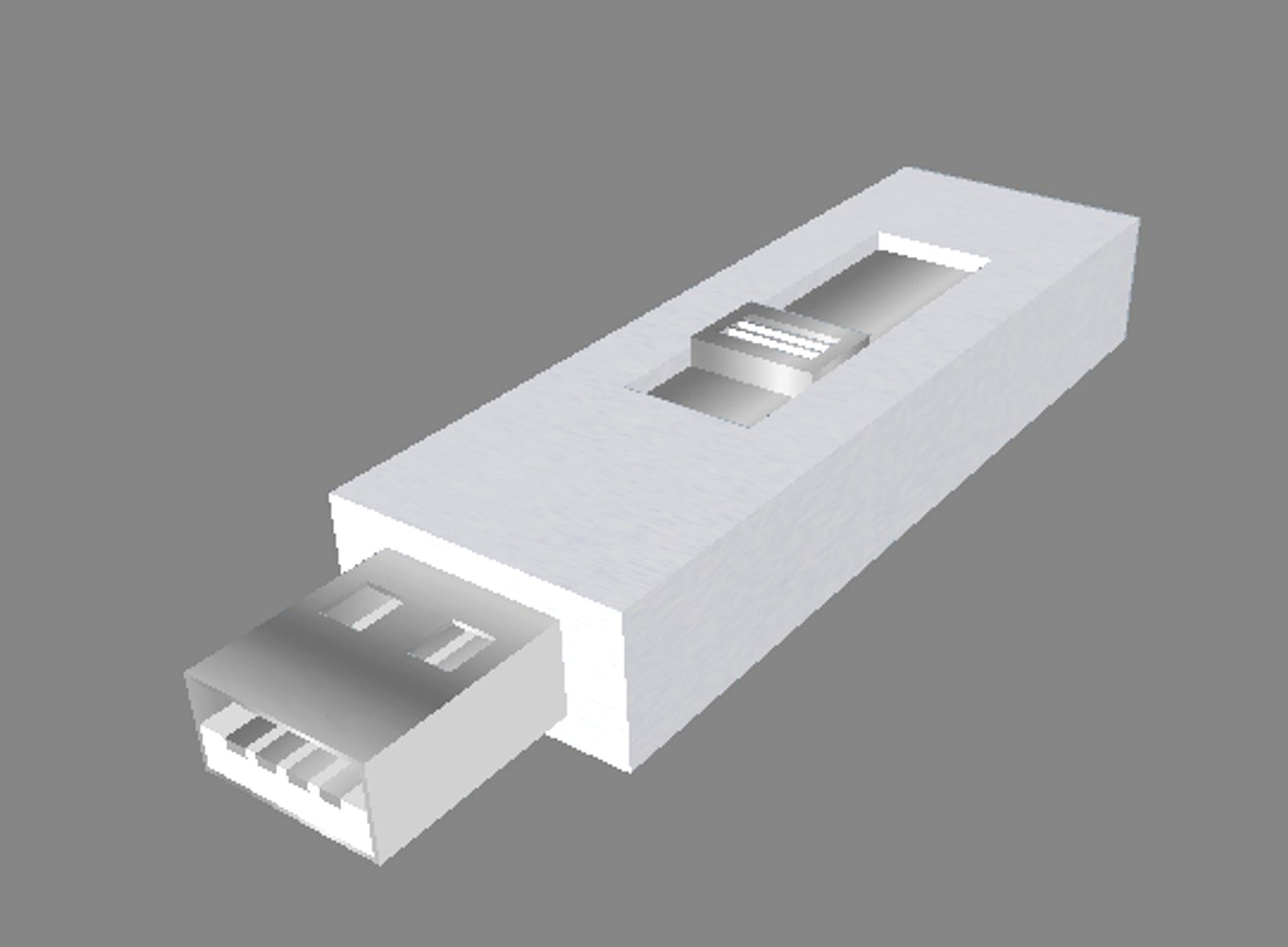 Old USB Stick 3d model