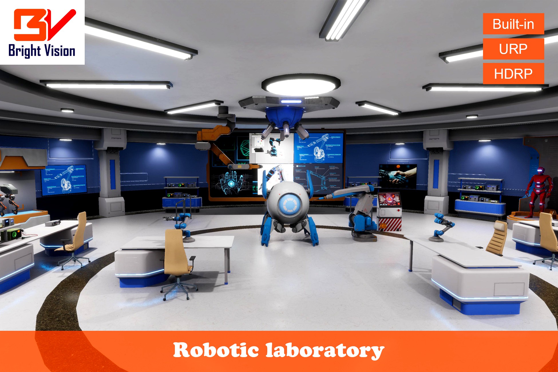 Robotic laboratory 3d model