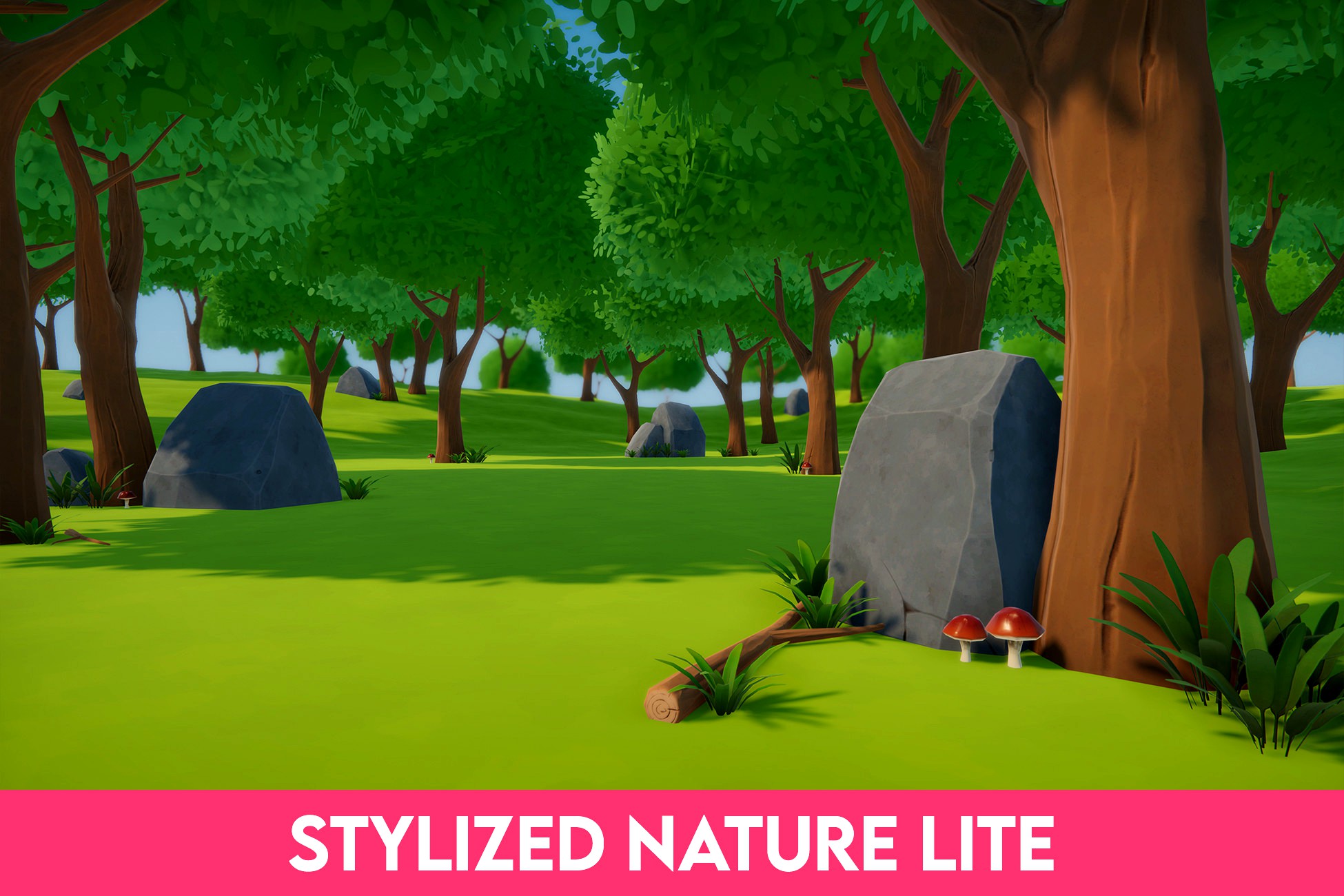 Stylized Low Poly Nature Lite 3d model