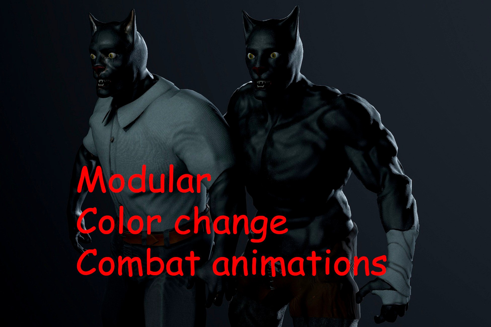 Humanized Cat 3d model