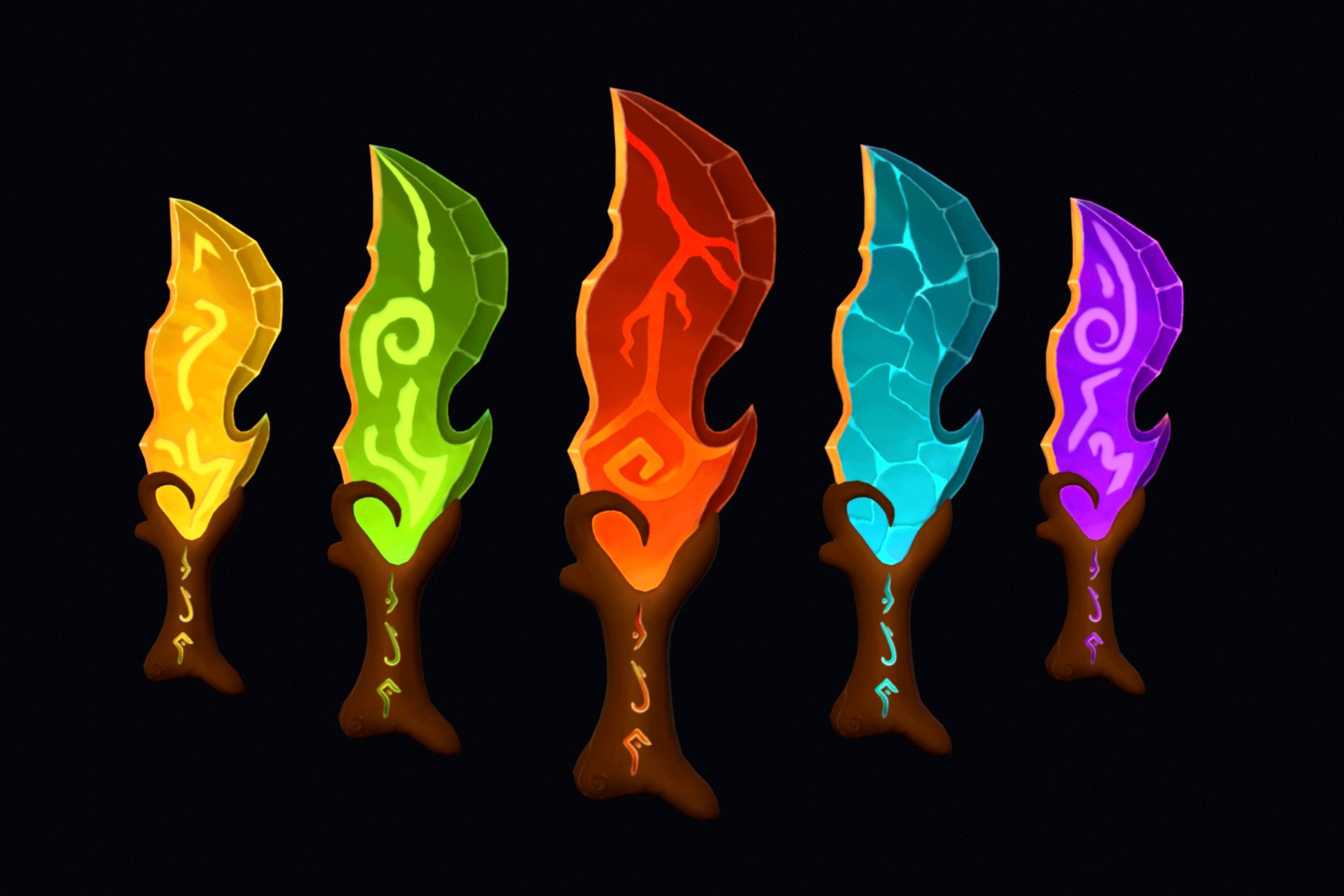 Stylized Dagger 3d model