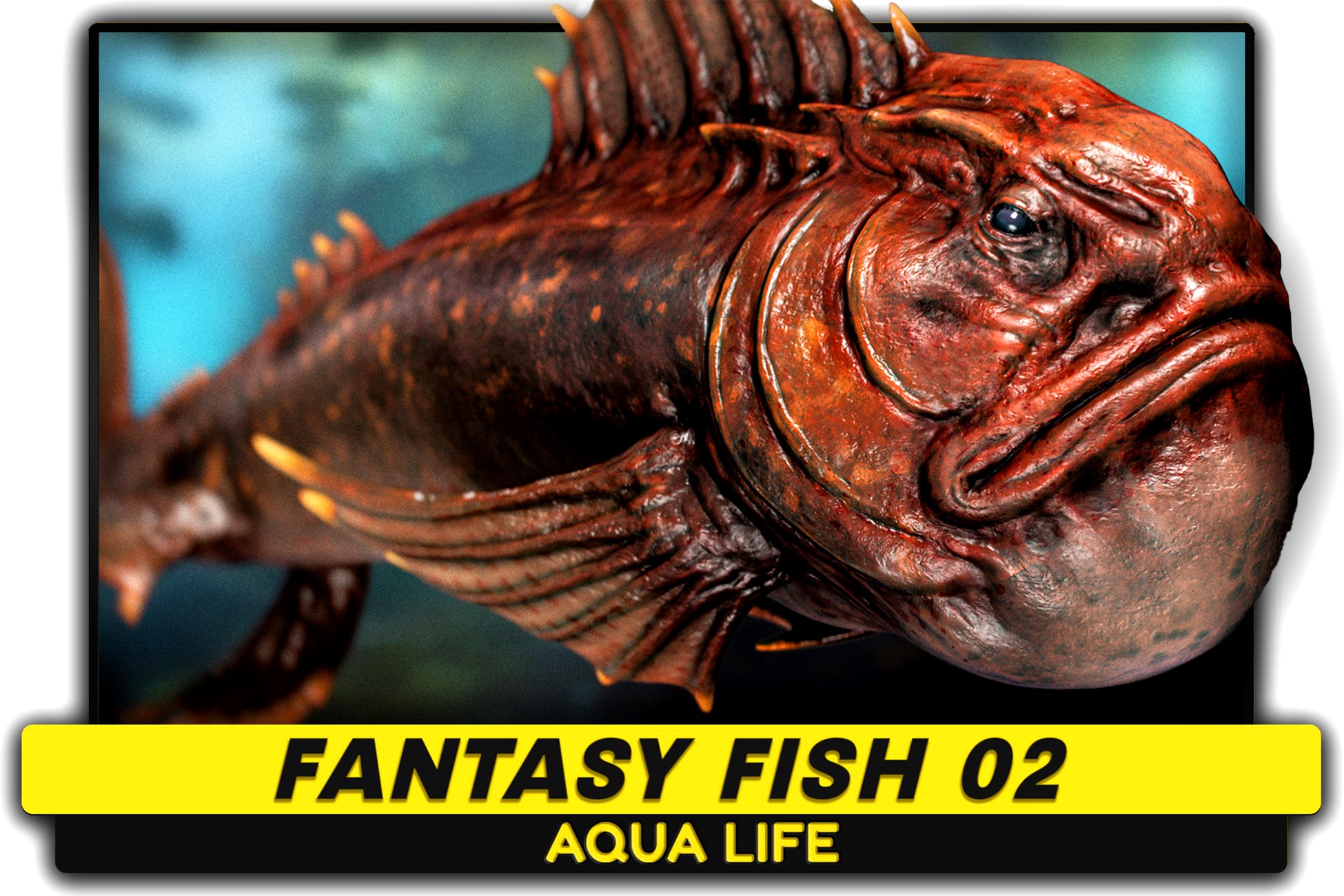 Fantasy Fish 02 - Aqua Life - Underwater Creature - #28 3d model