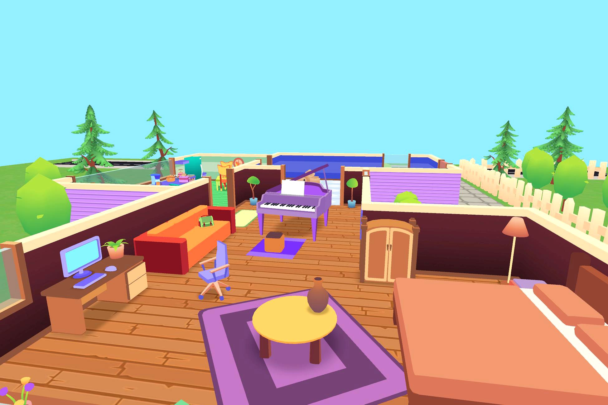 Stylized Low Poly Interior Pack Mobile 3d model