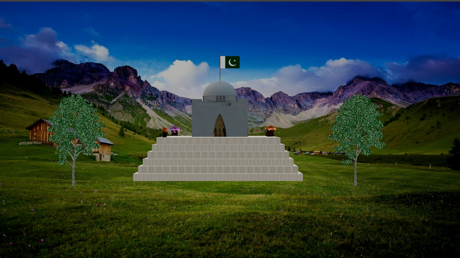 Quaid-e-Azam Tomb 3d model