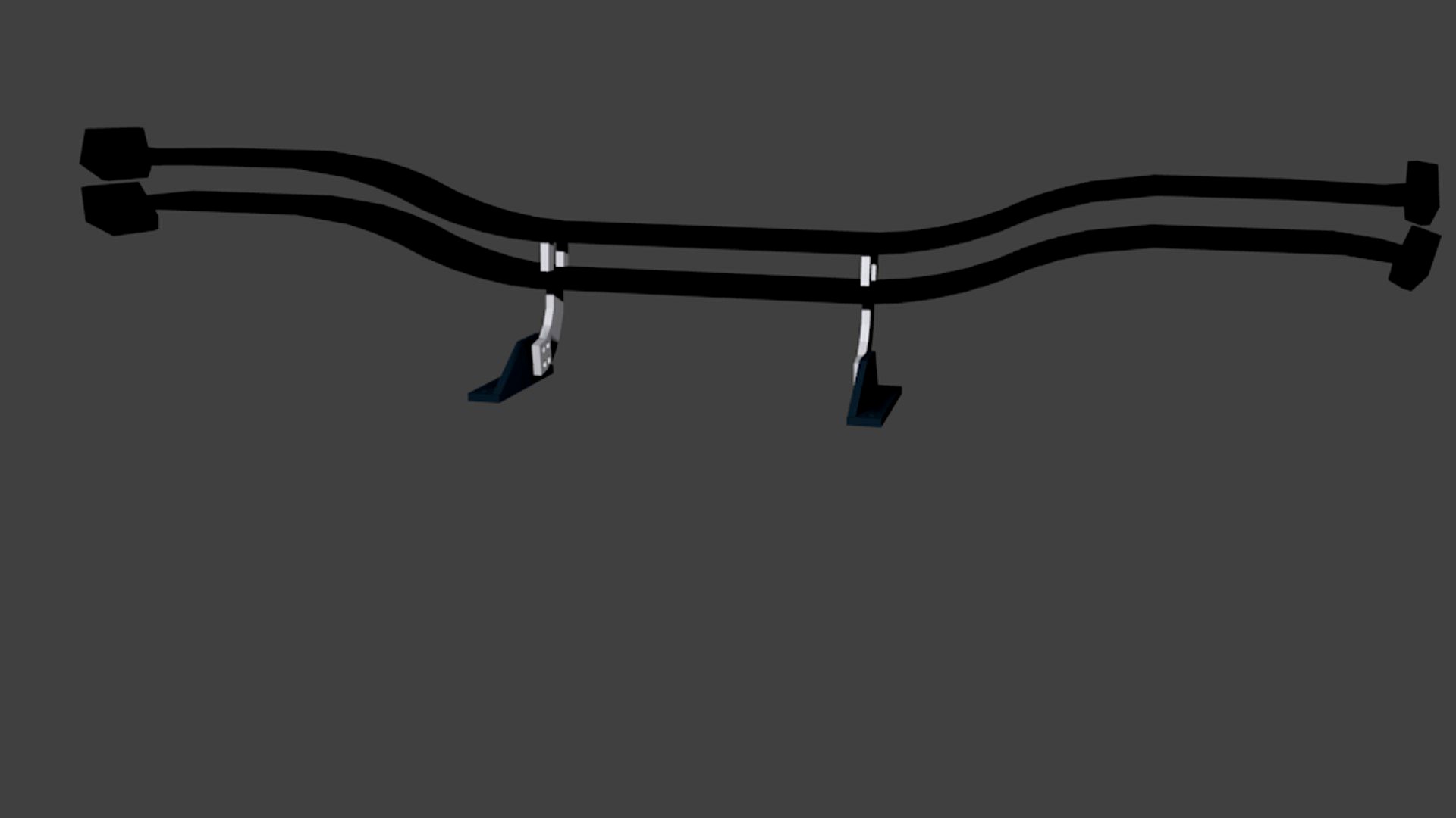 Double Wing Spoiler 3d model