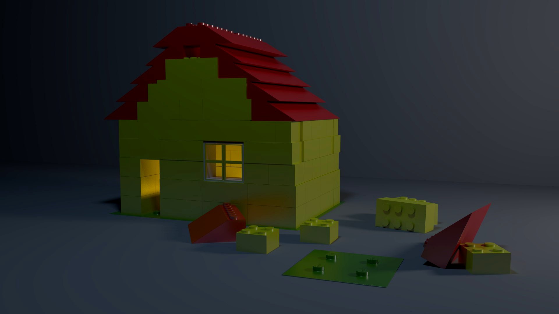 Lego House 3d model