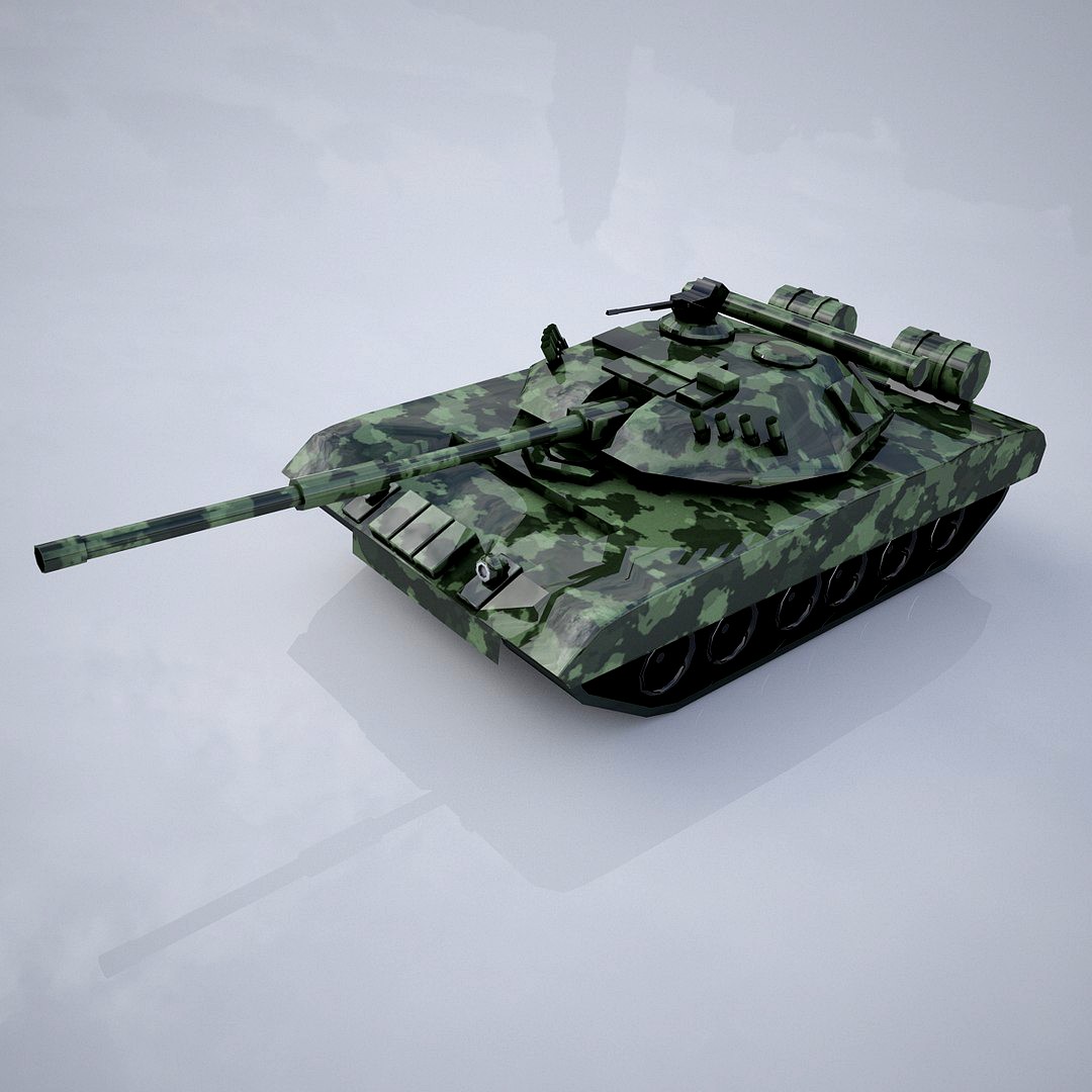 Low Poly Tank 3d model