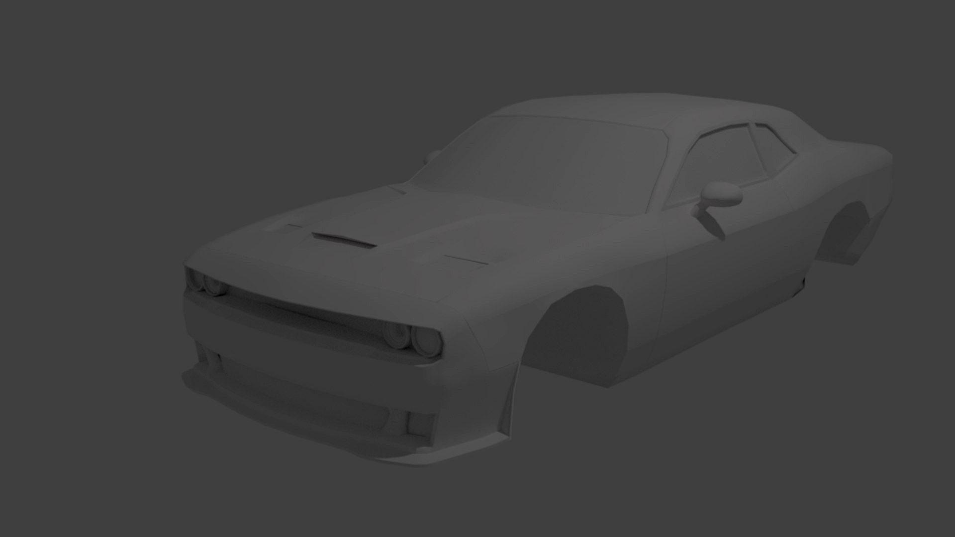 Dodge Challenger Hellcat 3d model