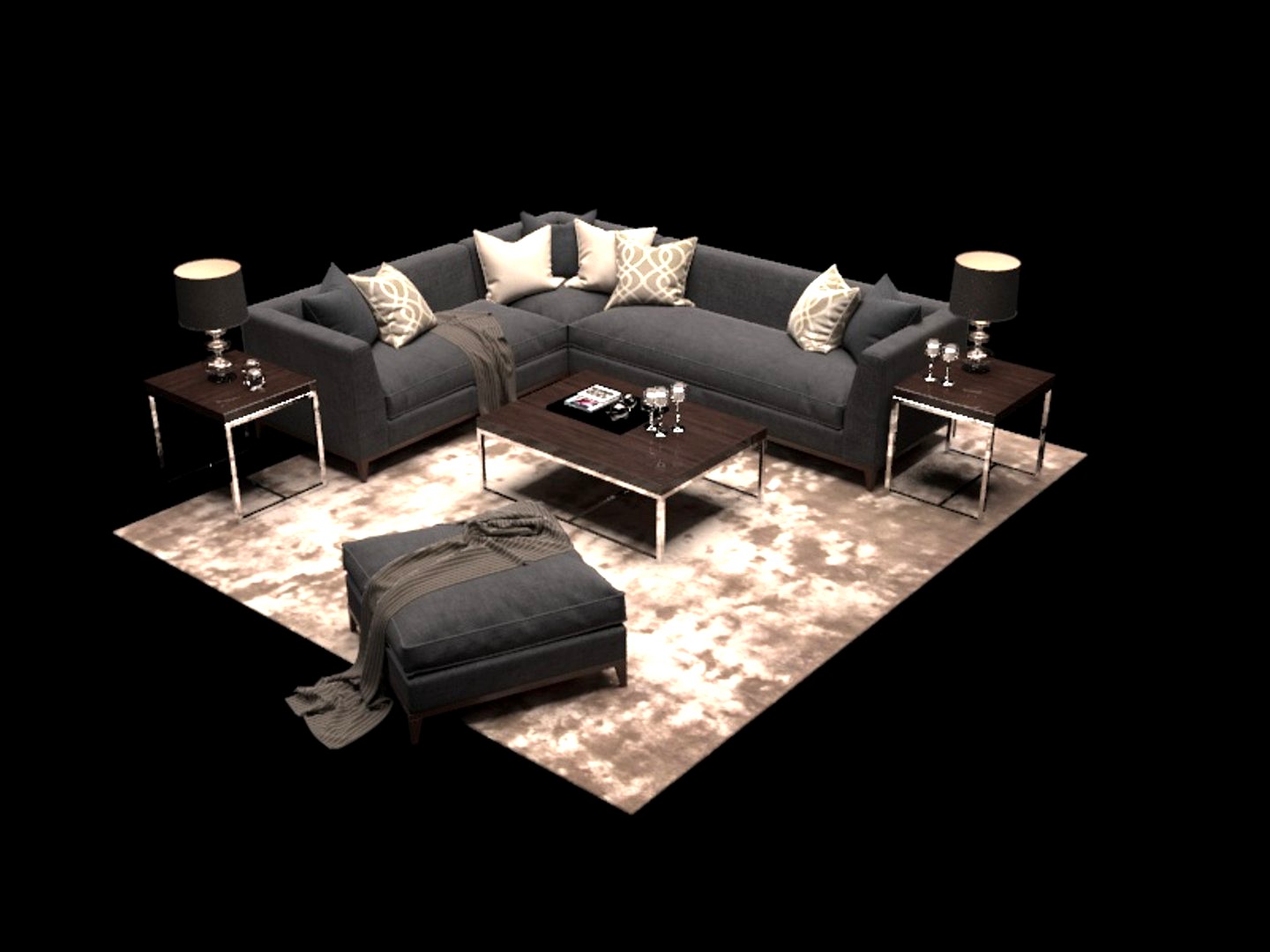 sofa corner 3d model