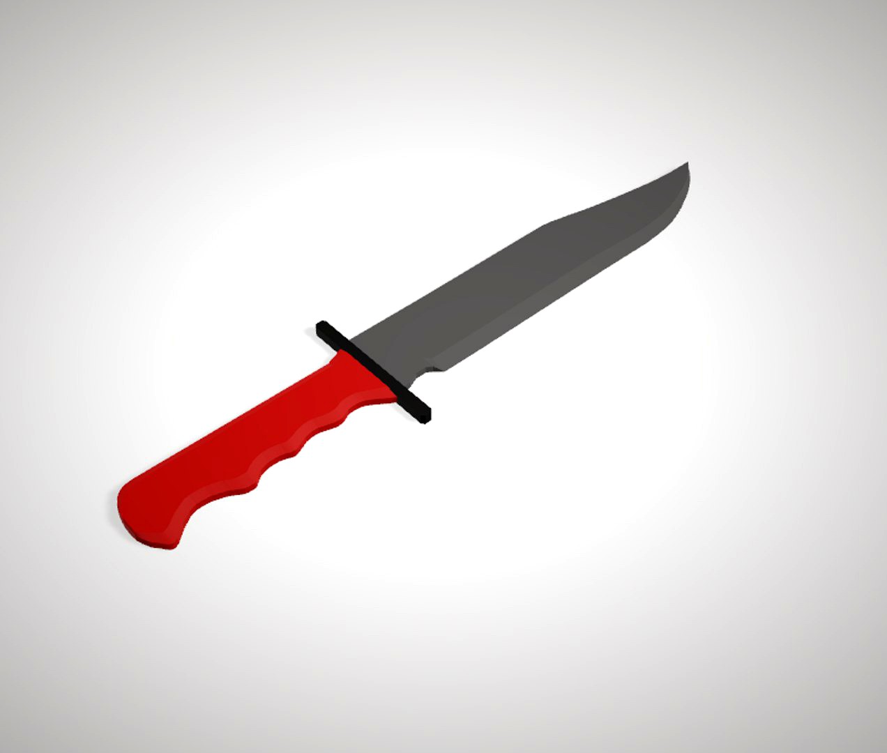 Simple Low Poly Knife 3d model